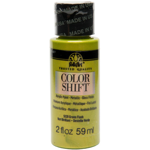 FolkArt Color Shift 2oz Paint - Green Flash - Poly Clay Play
