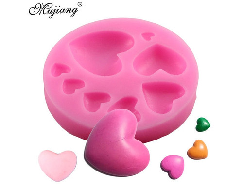 Heart Mold - 8 sizes - Poly Clay Play