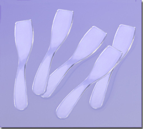 Dual Sided Curved Spatula Set of 10 Clear - Poly Clay Play