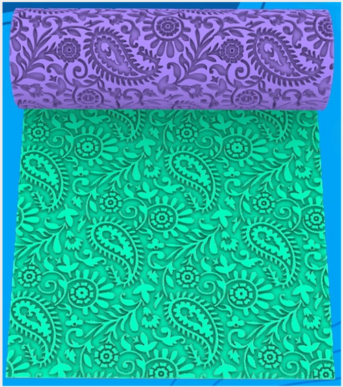 PCP Paisley Plus Seamless Texture Roller - Poly Clay Play
