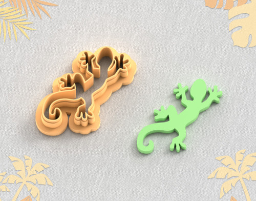 PCP Gecko Lizard Cutters - Poly Clay Play