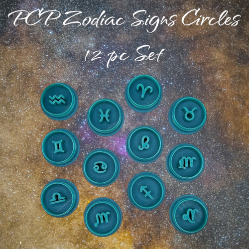 PCP Zodiac Signs Circles 12 pc. Sets - Poly Clay Play