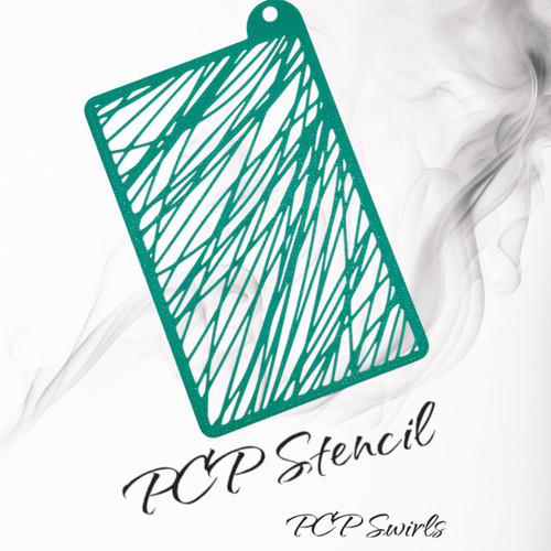 PCP Wavy Grass Stencil - Poly Clay Play