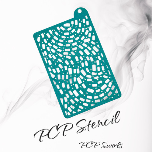 PCP Swirls Stencil - Poly Clay Play