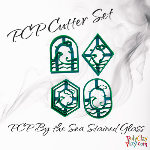 PCP By The Sea Stained Glass Cutter Set of 4 - Poly Clay Play