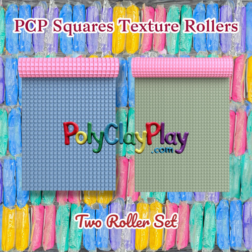 PCP Squares Seamless Texture Roller Set - Poly Clay Play