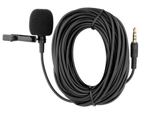 Microphone with long cord for voice recorders