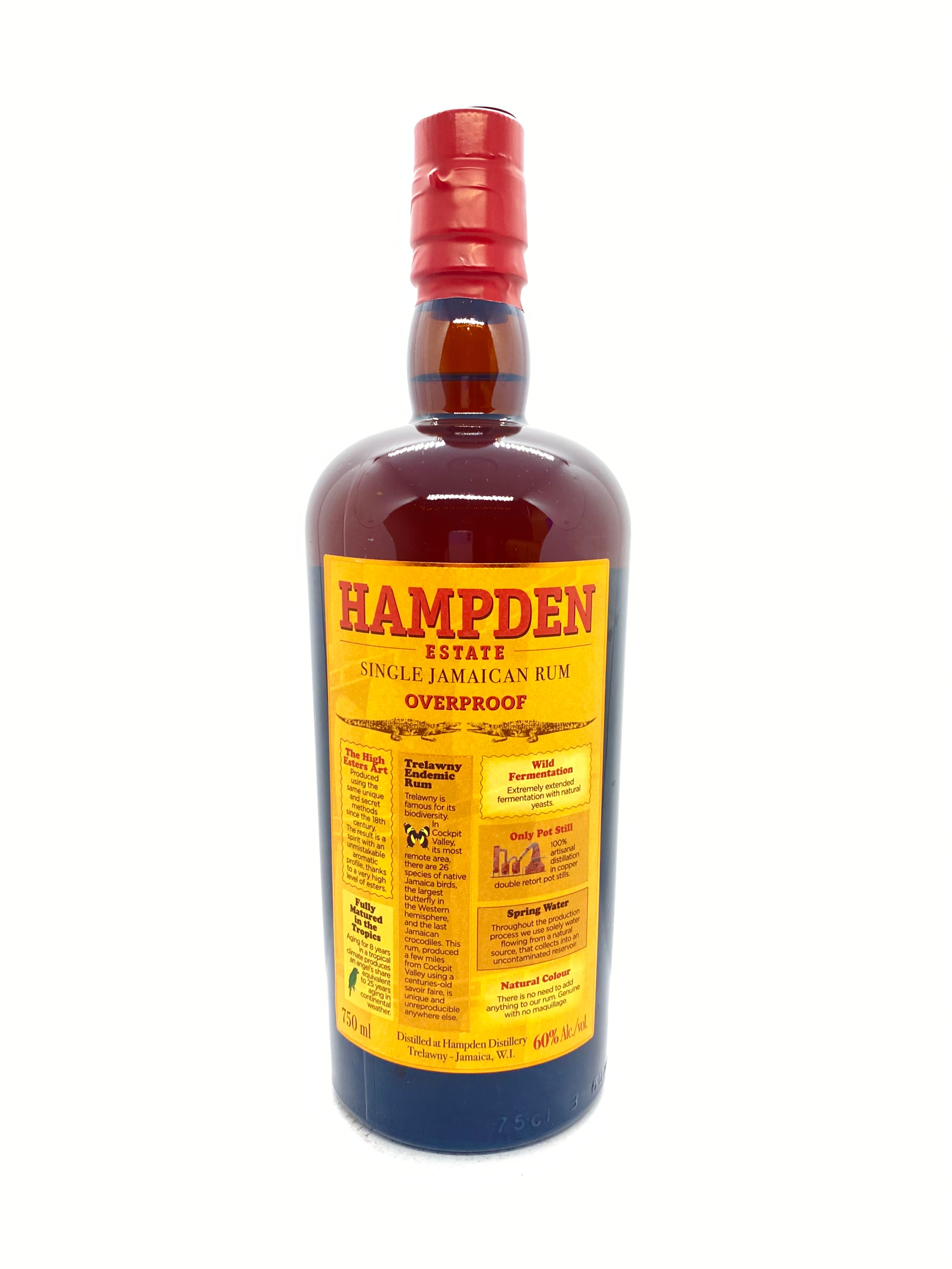 Hampden Estate, Overproof Pure Single Jamaican Rum 120 Proof - Natural ...