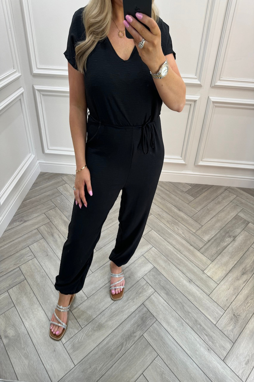 Black Keep Cool Jumpsuit - Want That Trend