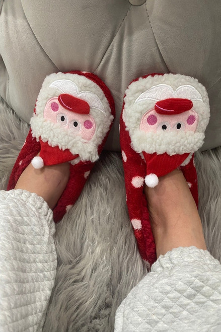 Santa Snuggly Slippers - Want That Trend