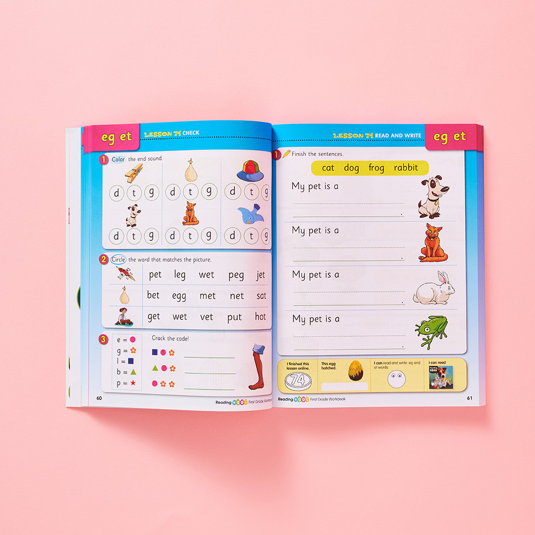 Grade 1 Reading Workbook – 240 Reading Skills for First Grade in Grade ...