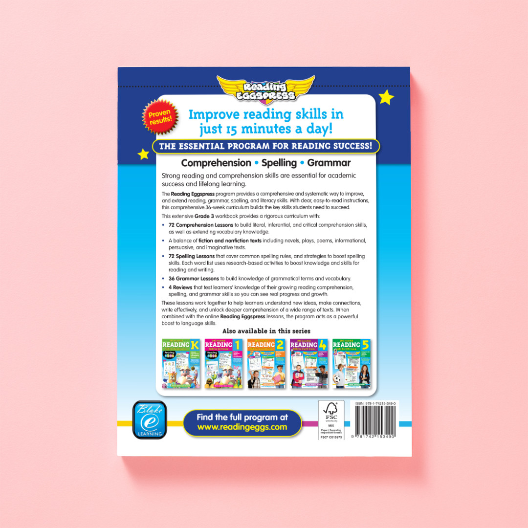 Grade 3 Reading Workbook – 200 Reading Skills for 3rd Grade in Grade 3 ...