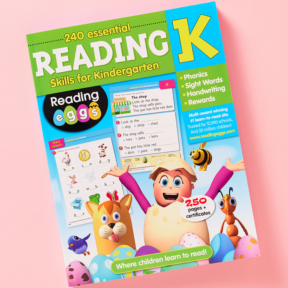 Kindergarten Reading Workbook – 240 Reading Skills for Kindergarteners ...
