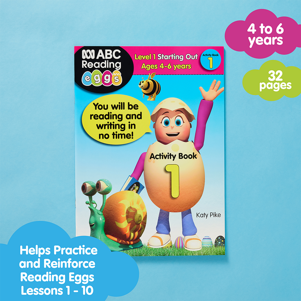 ABC Reading Eggs Activity Book Education Bundle – 8 Books (Ages 4–7) in ...