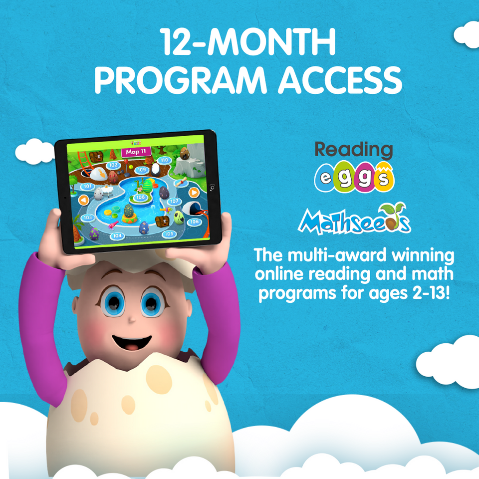 12 Month Combined Program Access (Reading Eggs + Mathseeds) | Reading ...