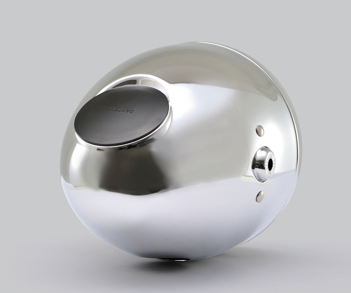 DAYTONA VINTAGE CEV STYLE HEADLIGHT, H4, CHROMED, 86907