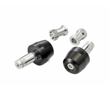 DAYTONA MACHINED BAR ENDS, UNIVERSAL, BLACK ANO, 99986