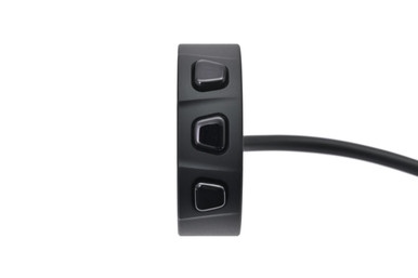 DAYTONA 3 BUTTON HANDLEBAR SWITCH, BLACK/BLACK, 81371