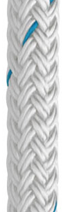 Samson Stable Braid Uncoated x 600ft. Spool White with a Blue Tracer