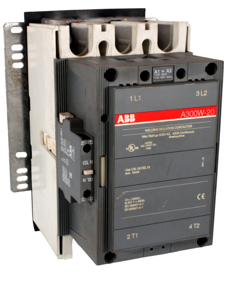 ABB A300W-20 Welding Isolation Contactor 400A Continuous 600V 3P Configuration - YAGI Electrical ...
