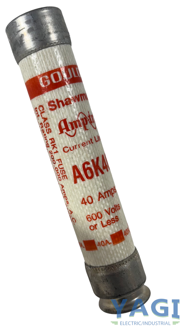 Gould Shawmut A6K40R Fuse 40A 600V Current Limiting Class: RK1 - YAGI Electrical & Industrial