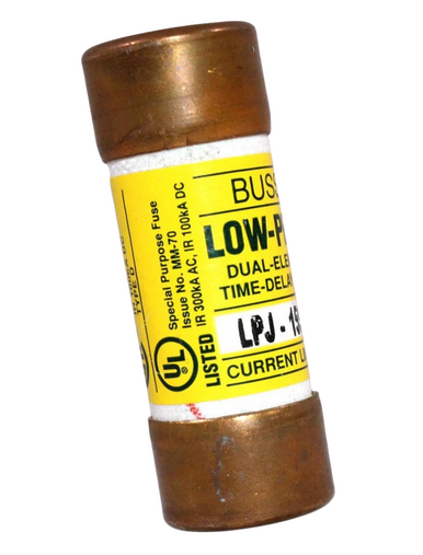 Bussmann LPJ-15SP Fuse 15 A 600 V AC / 300 V DC Time-Delay Class J ...