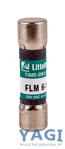 Littelfuse FLM-6-1/4 Fuse 6-1/4A 250V 10kA Time-Delay Low-Voltage Dual ...