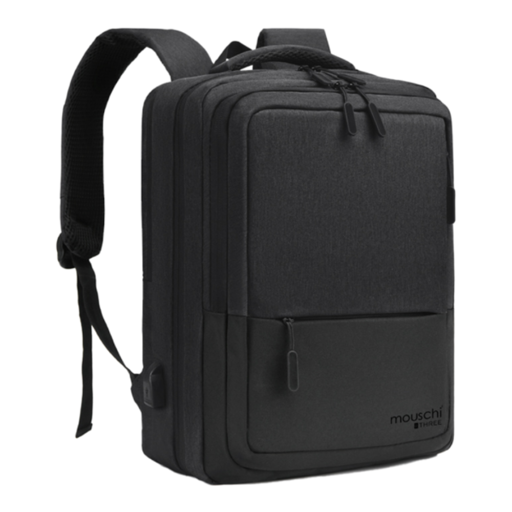 Mouschi B Three Backpack 15.6″ Black | B Three | AYOUB COMPUTERS | LEBANON