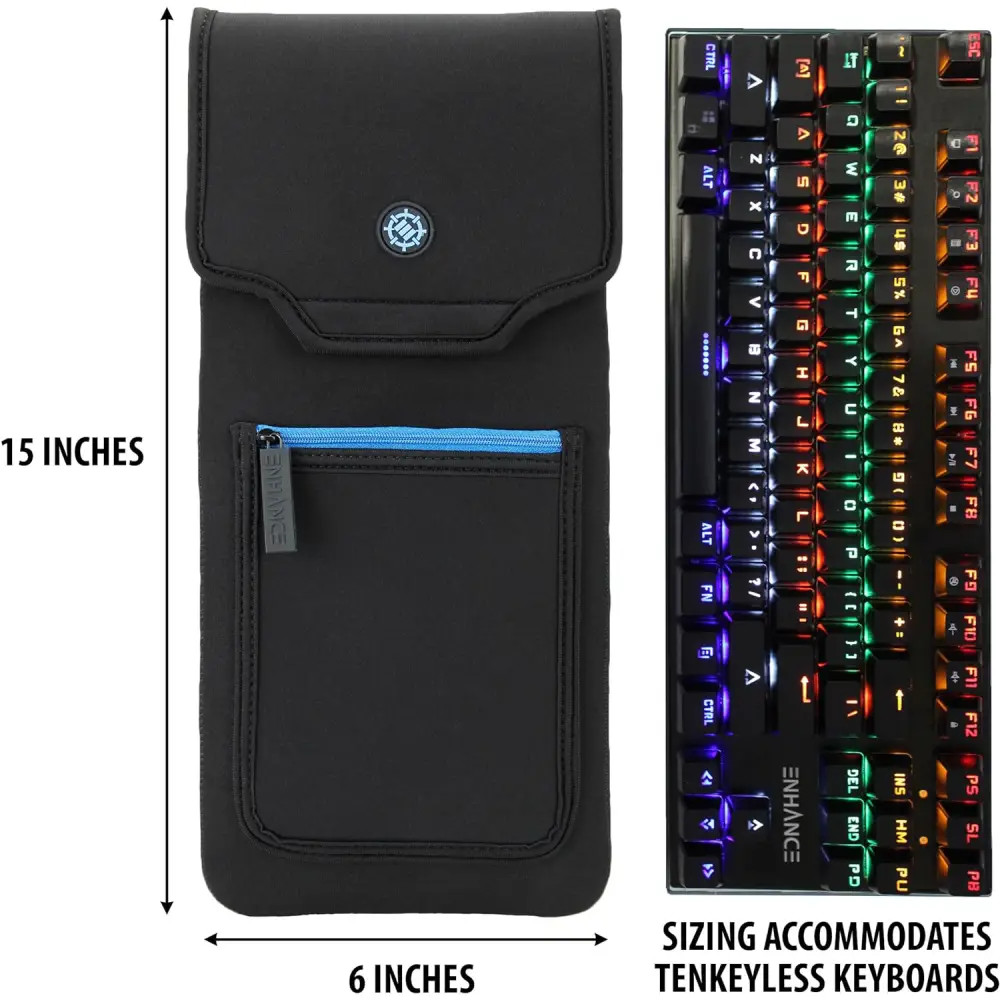 Enhance Keyboard Sleeve Travel Case for TKL Tenkeyless Compact ...