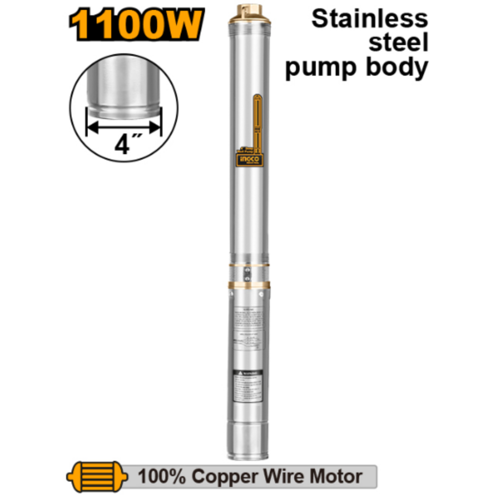 INGCO 4" Deep Well Pump | DWP11001 | AYOUB COMPUTERS | LEBANON