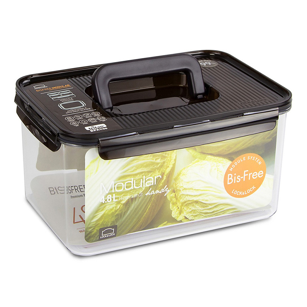 LocknLock 4.8L Bisfree Modular Food Container W/Handle | LBF408H ...