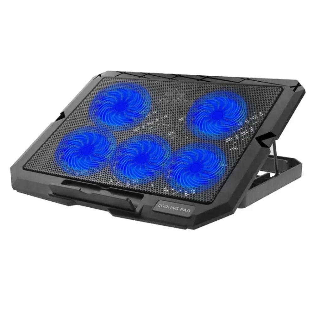 Laptop Cooler X5 5 Fans Blue Light With Fan | X5 | AYOUB COMPUTERS ...