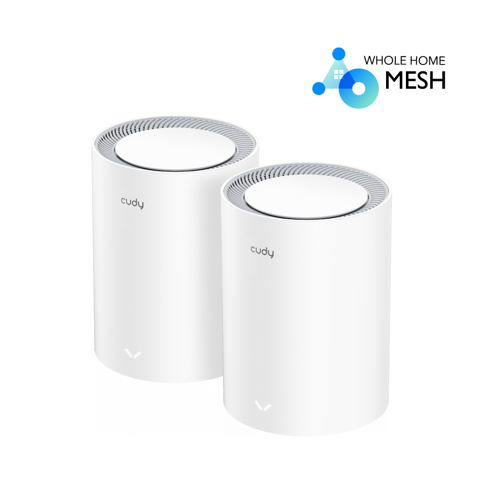Cudy AX3000 2.5G Dual Band Wi-Fi 6 Mesh System, Model: M3000 V2.0, 2 ...