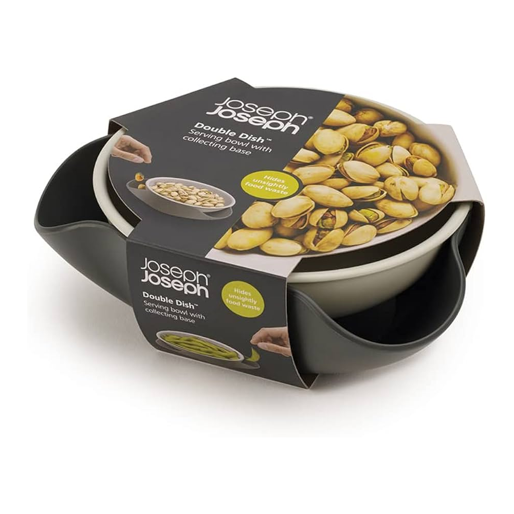 Joseph Joseph Double-Dish Serving Bowl ,Grey | 20156| AYOUB COMPUTERS | LEBANON