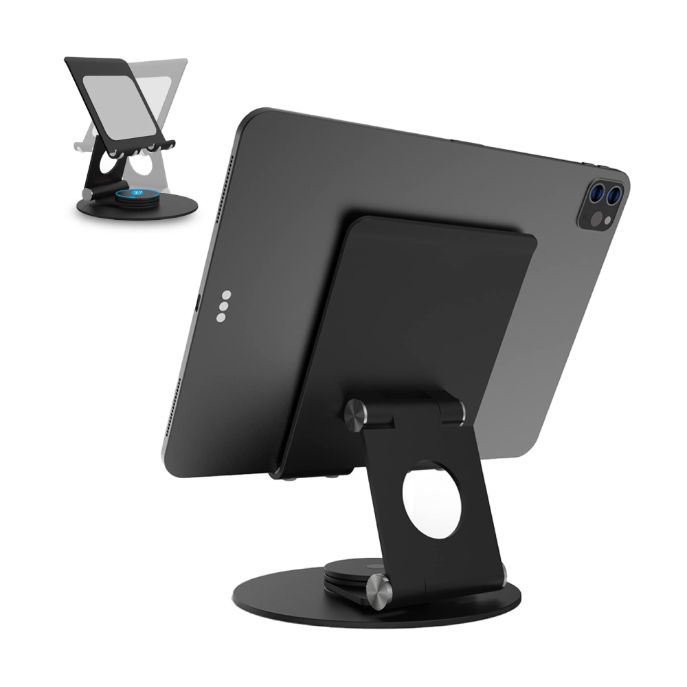 KABCON Swivel Tablet Stand Aluminum Portable 360°Rotating Tablet Stand ...