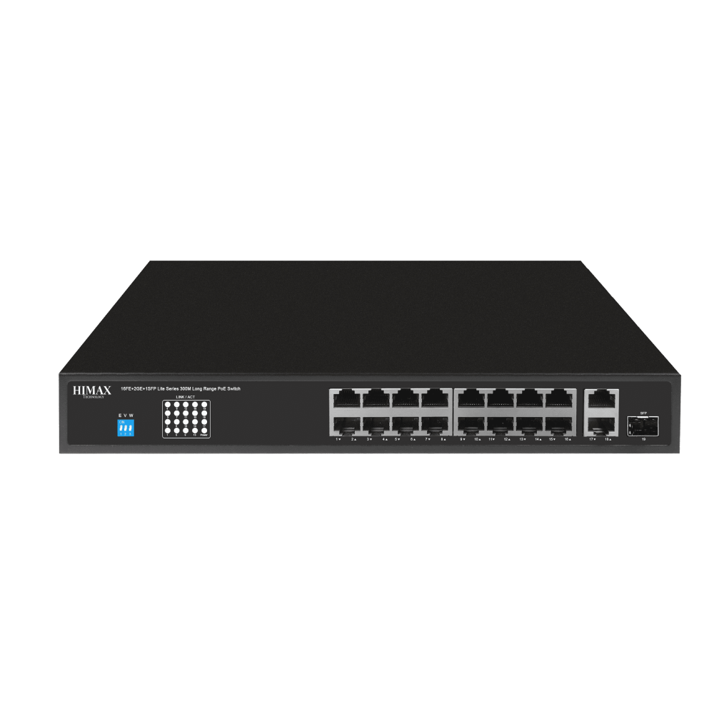 HIMAX Lite Series Long Range 18 Ports PoE Switch | PS11602FE-L | Ayoub ...