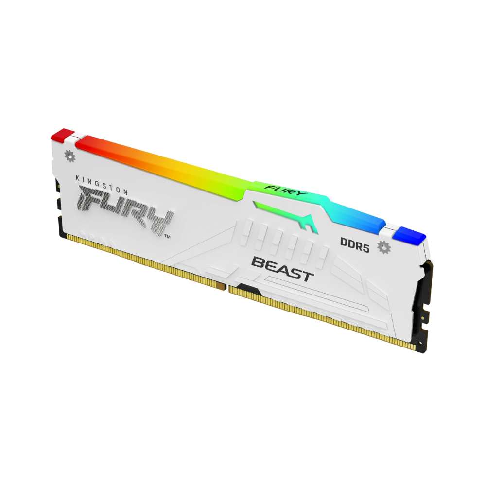 Kingston 16G DDR5 Beast RAM - White RGB | KF552C40BWA | AYOUB COMPUTERS ...