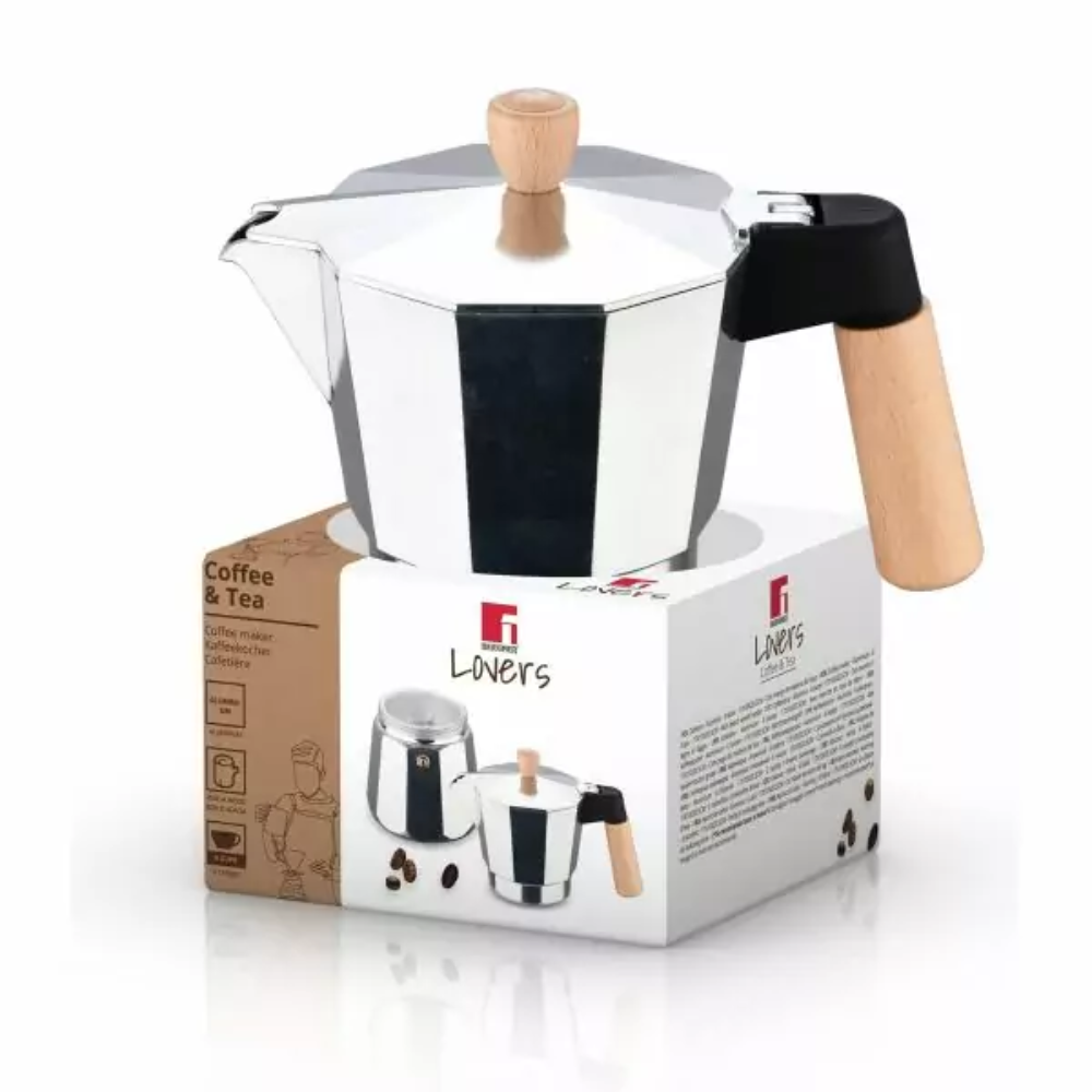 Bergner Coffee Maker 6 Cups Aluminium Coffee & Tea Lovers | BG-38197-MM ...