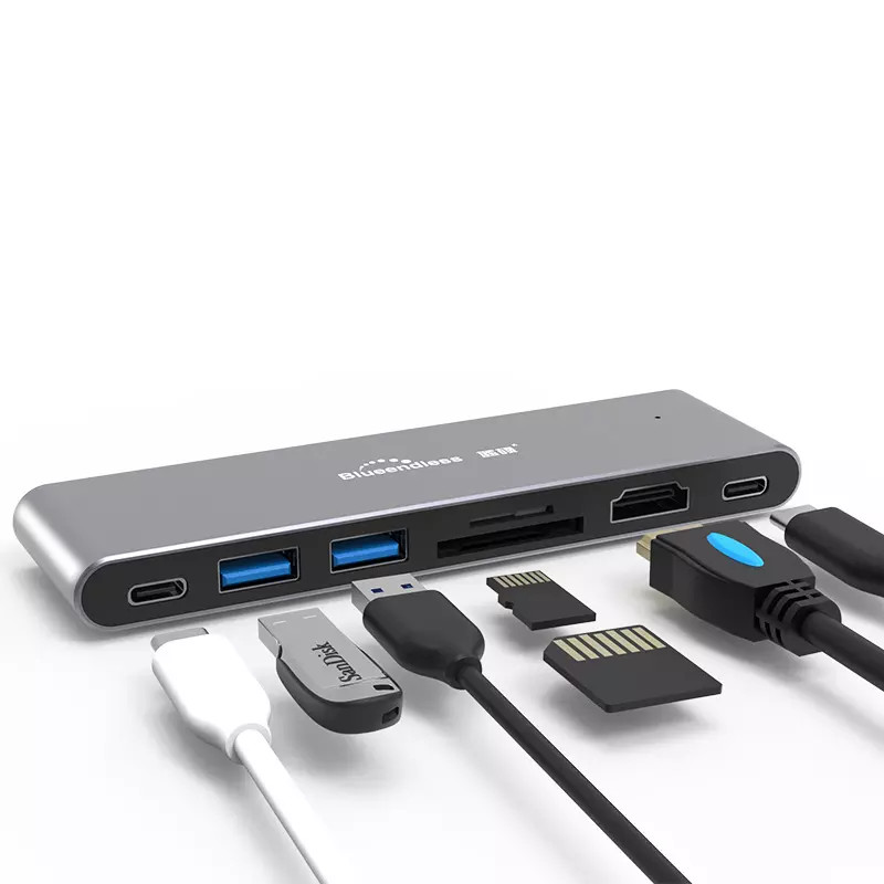 BlueEndless USB-C 7-Port Multi-Functional Hub | BS-HC702 | AYOUB ...