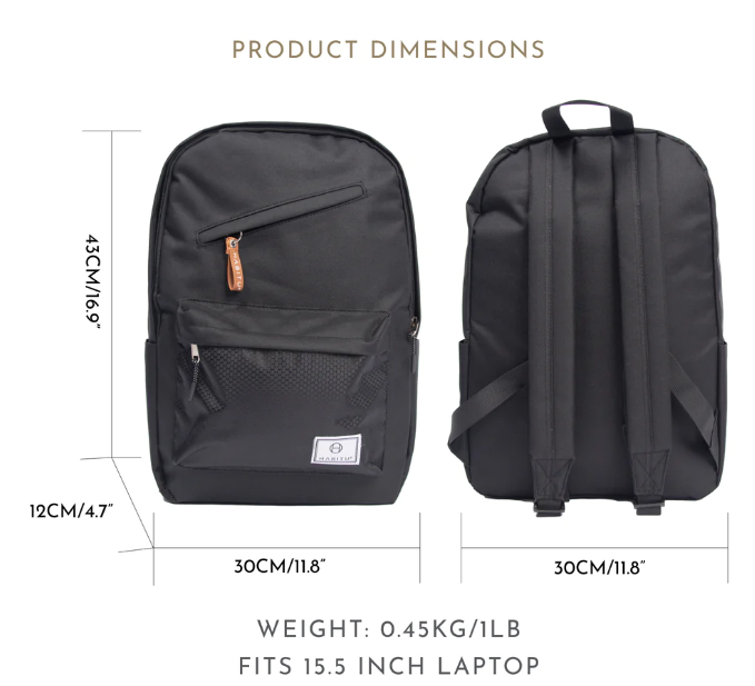 HABITU 15.6″ laptop BackPack Black + Tablet |HBBK | AYOUB COMPUTERS ...