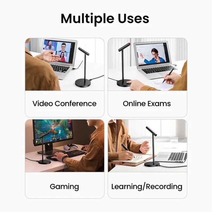 UGREEN Desktop USB Microphone smart noise-cancelling Function, Built in ...