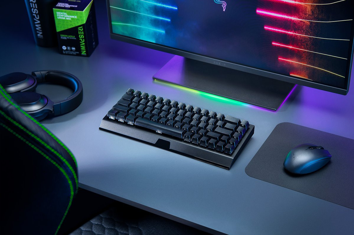 Razer BlackWidow V3 Mini HyperSpeed - Phantom Edition - Green Switch ...
