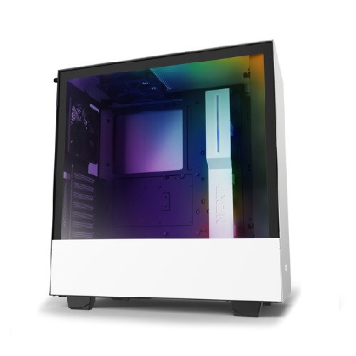 NZXT Case H510i Mid-Tower Matte White with Lighting and Fan Control ...