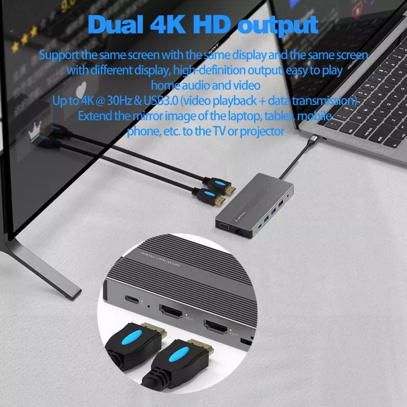 BlueEndless USB-C 12-Port Multi-Functional Hub | BS-HD1202 | AYOUB ...