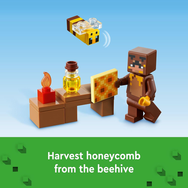 LEGO Minecraft The Bee Cottage Construction Toy with Buildable House ...