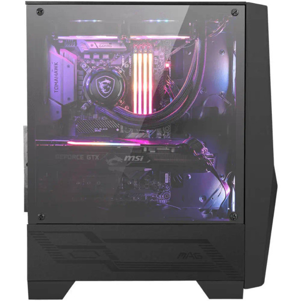 MSI MAG Forge 100R Mid Tower Gaming PC Case, Black | 306-7G03R21-809 ...
