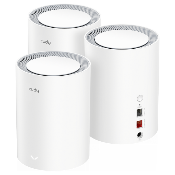 Cudy AX3000 2.5G Dual Band Wi-Fi 6 Mesh System, Model: M3000 V2.0, 3 ...