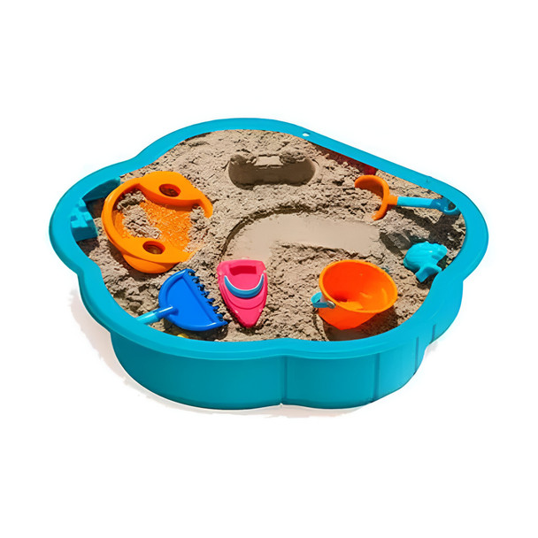 Dolu Kids Sand Pit Play Tray – Durable Plastic Outdoor Sandbox – Blue ...