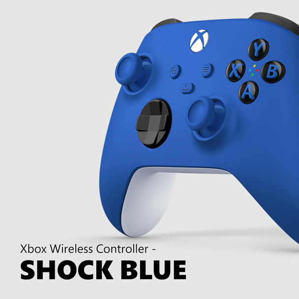 Xbox Wireless Controller - Shock Blue for Xbox Series X|S, Xbox One ...