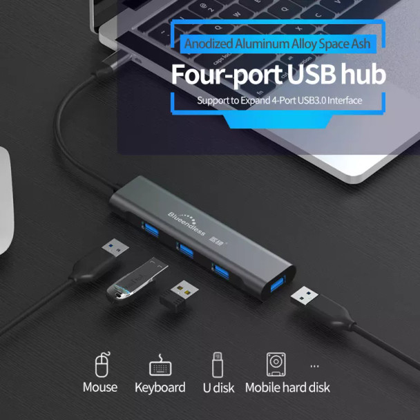BlueEndless USB-C 3-Port USB-A 3.0 Hub | BS-HC401 | AYOUB COMPUTERS ...